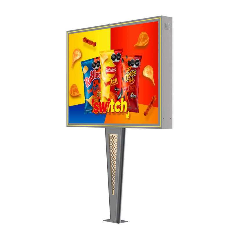 IP65 waterproof steel p6 8000nits digital outdoor led screen sign ...