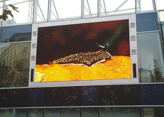Large Outdoor Led Display Screens 8000nit , Weatherproof P16 Exterior ...